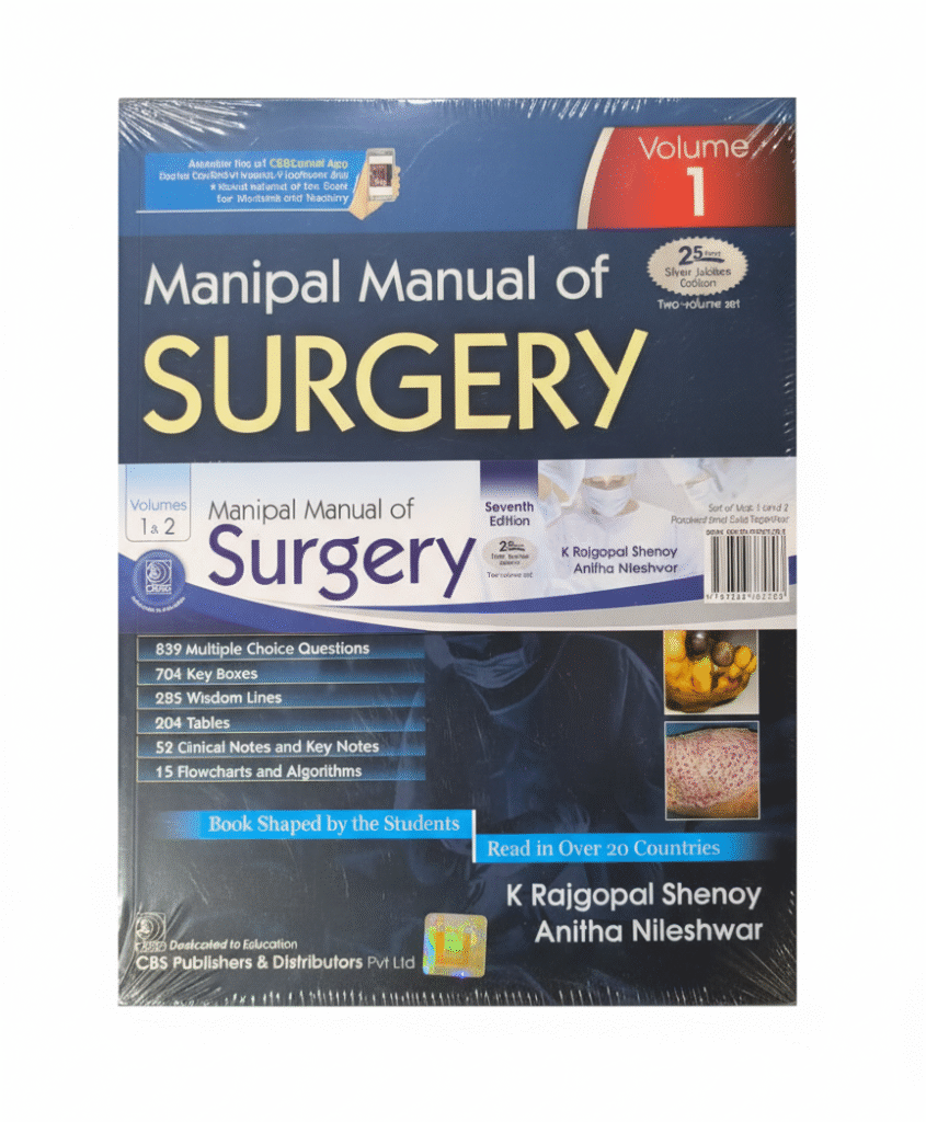 Manipal Manual Of Surgery 7Ed Volume-1 (Pb 2025) (Cbme Edition ...